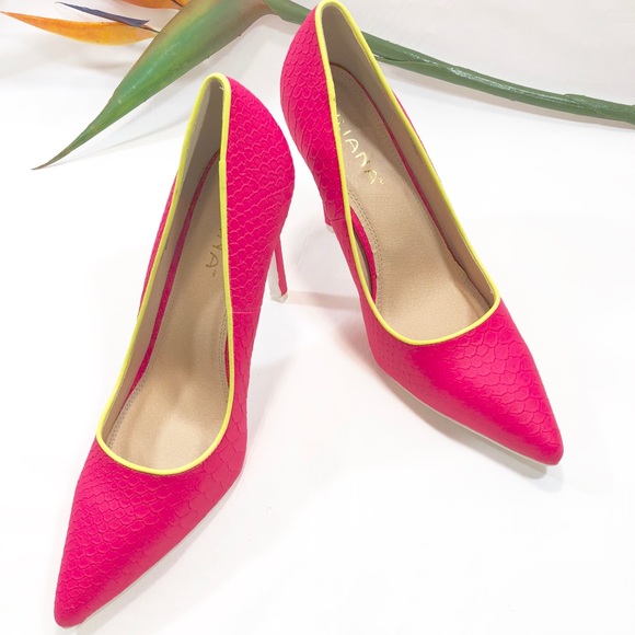 Shoes | Nwob Womens Sexy Pointy Toe Textured Fuchsia Pump | Poshmark